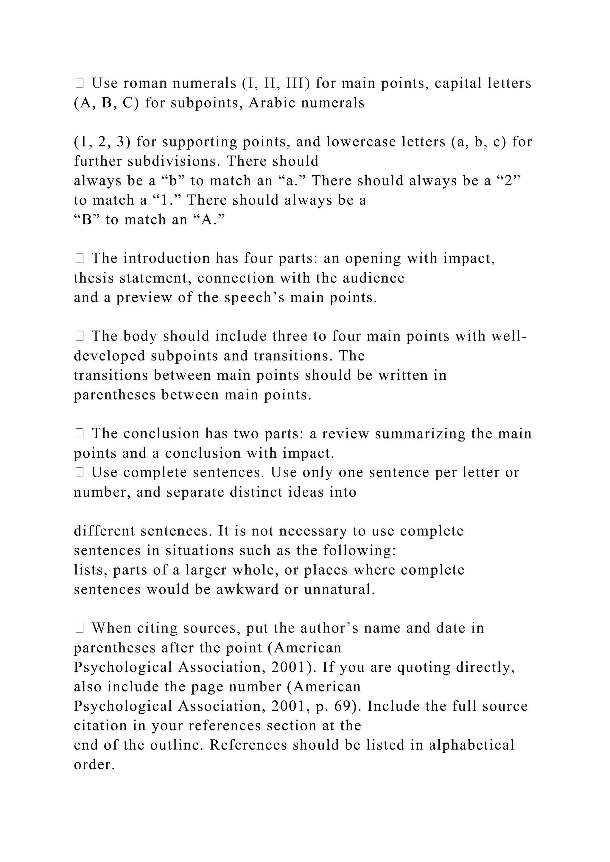 Speech Outlines You will produce formal, full-sentence o.docx