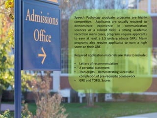 Speech Pathology Master's Degrees | PPT