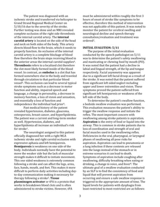 Speech Pathology Stroke Case Study | PDF