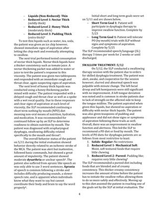 Speech Pathology Stroke Case Study | PDF