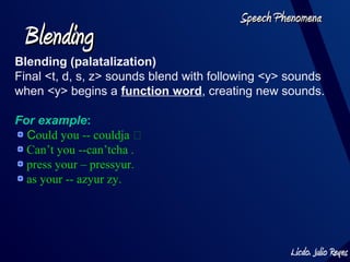 Speech phenomena | PPT