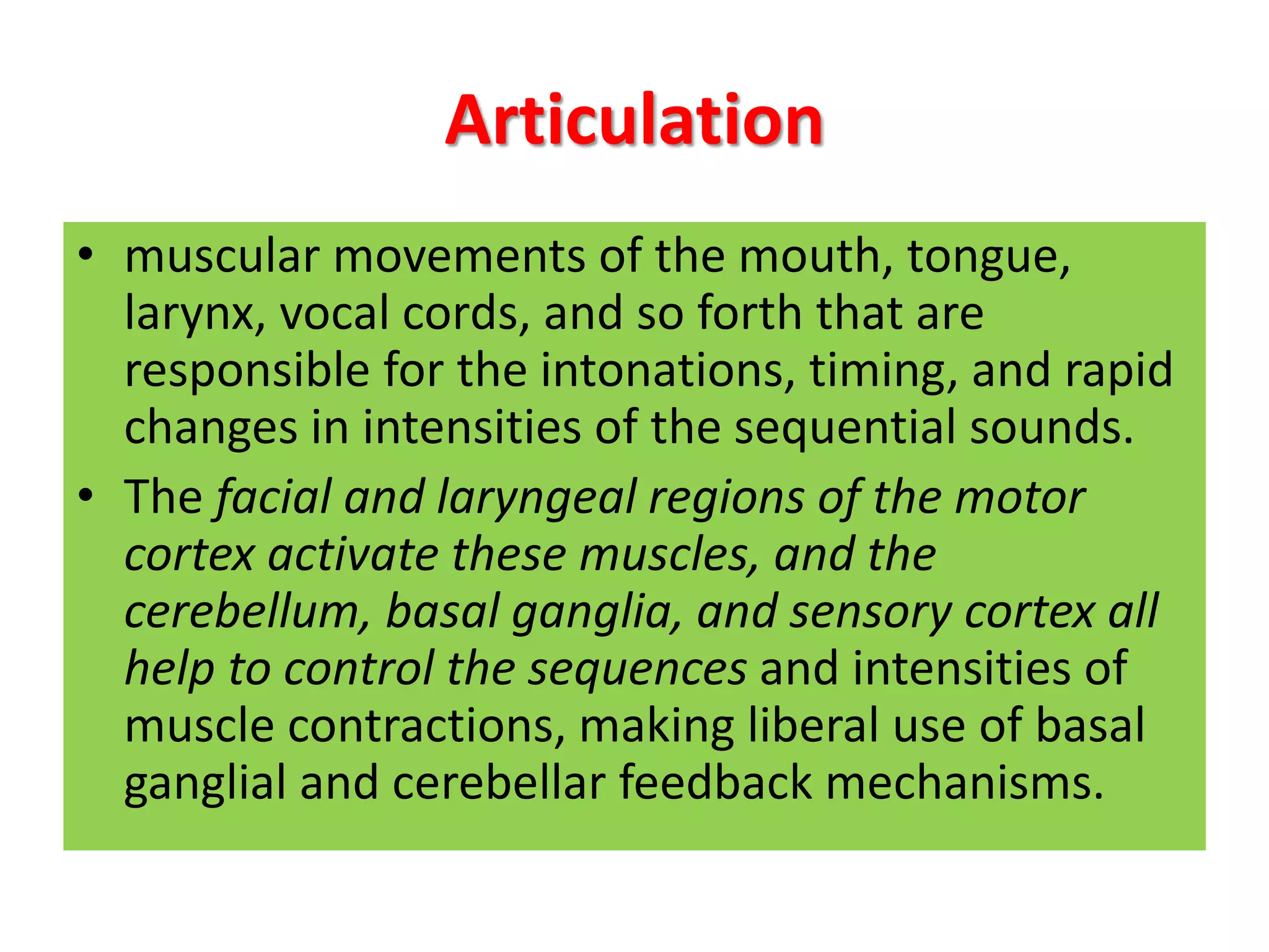 Physiology of Language and Speech | PPTX