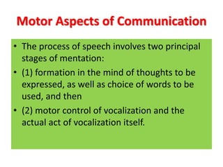 Physiology of Language and Speech | PPTX