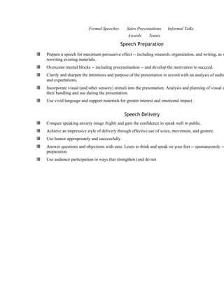 Speech preparation | PDF