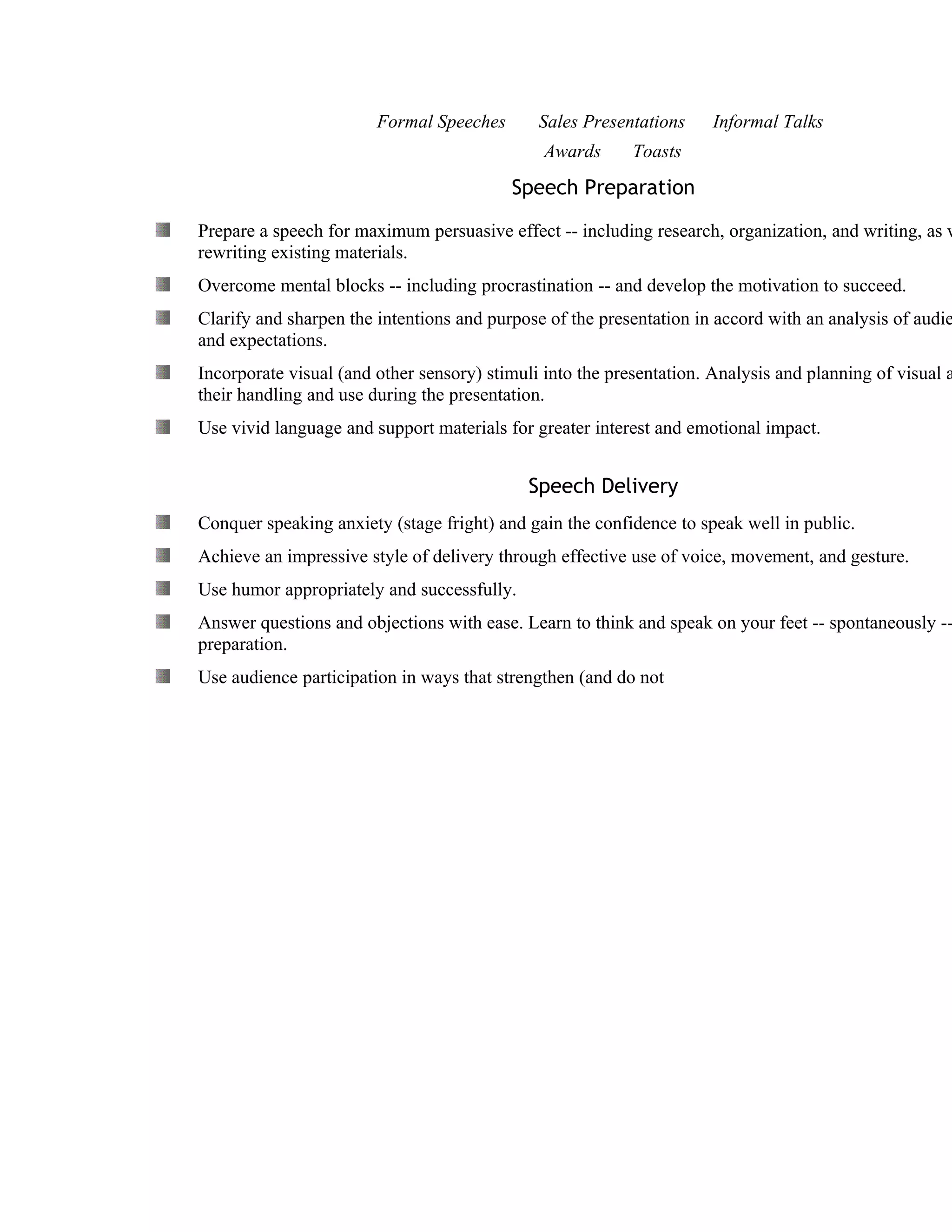 Speech preparation | DOC