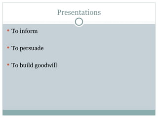 Speech & Presentations | PPT