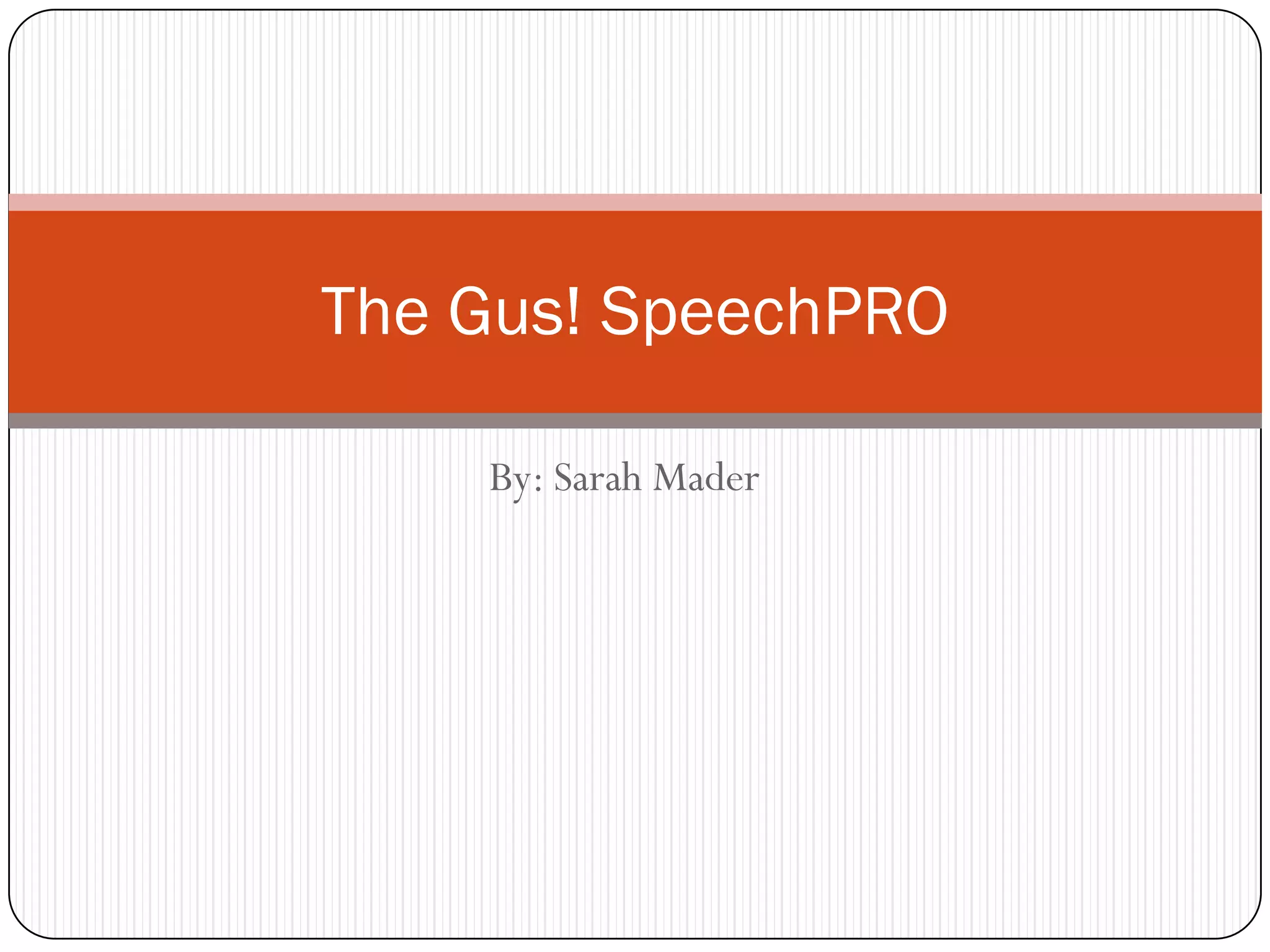 Speech Pro | PDF | Computer Peripherals | Computing