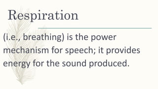 Speech process | PPTX | Lung and Respiratory Health | Diseases and ...