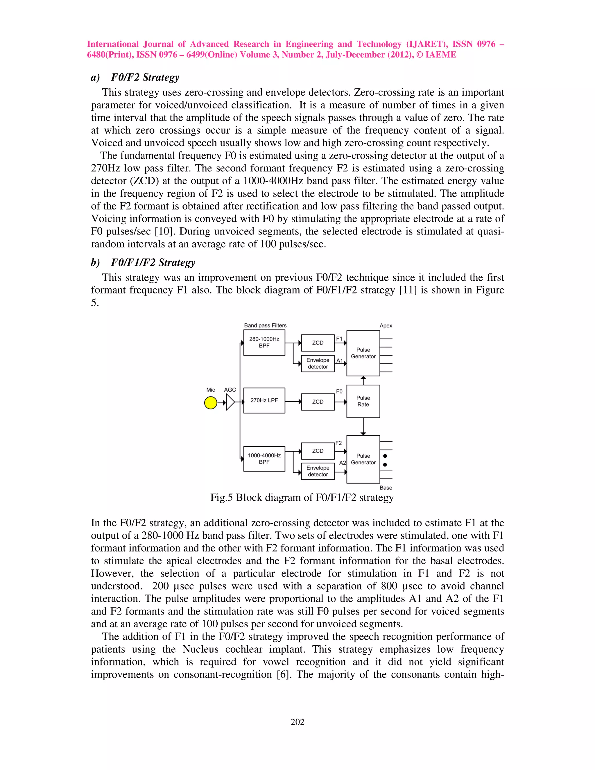 Speech processing strategies for cochlear prostheses | PDF