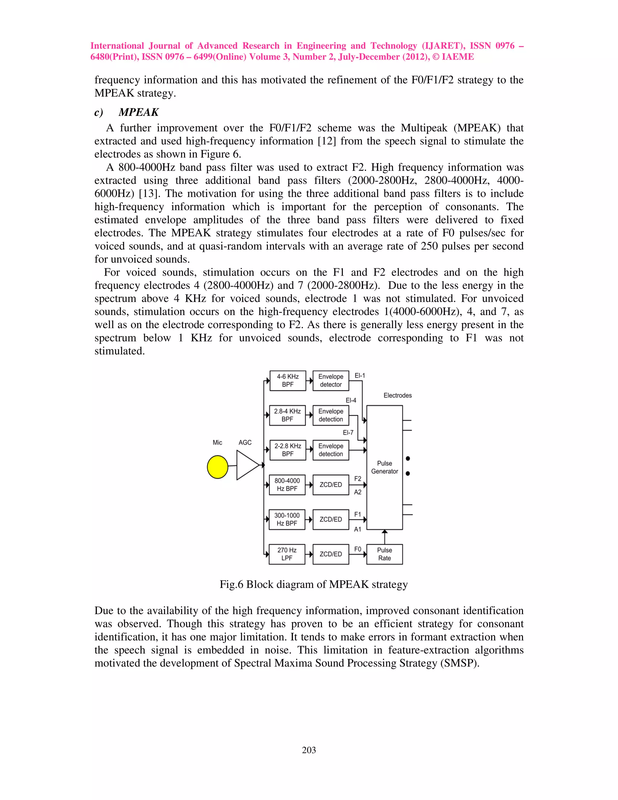 Speech processing strategies for cochlear prostheses | PDF