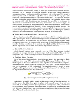 Speech processing strategies for cochlear prostheses | PDF