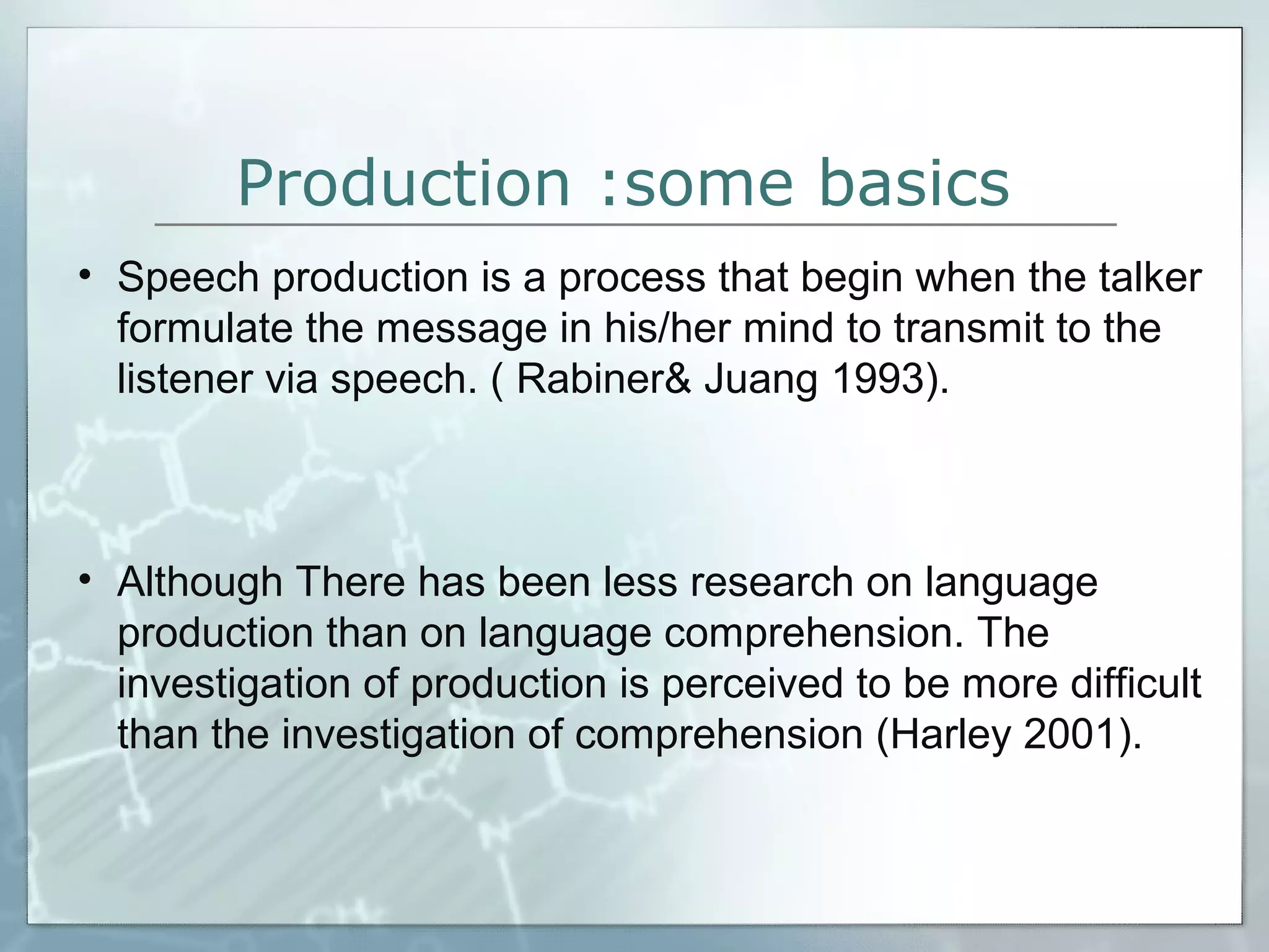 Speech production | PPT