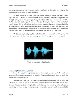 Speech Recognition by Iqbal | DOCX