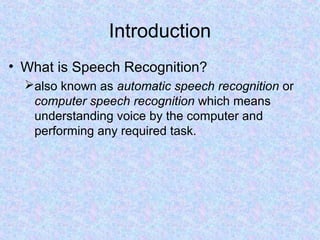 Speechrecognition 100423091251-phpapp01 | PPT