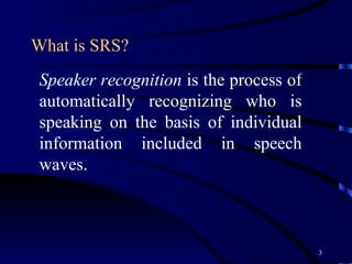 Speech Recognition System By Matlab | PPT