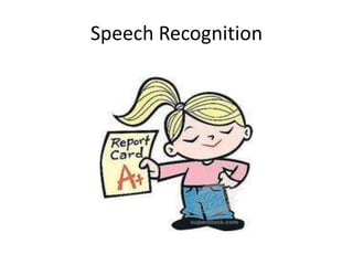 Speech recognition | PPT