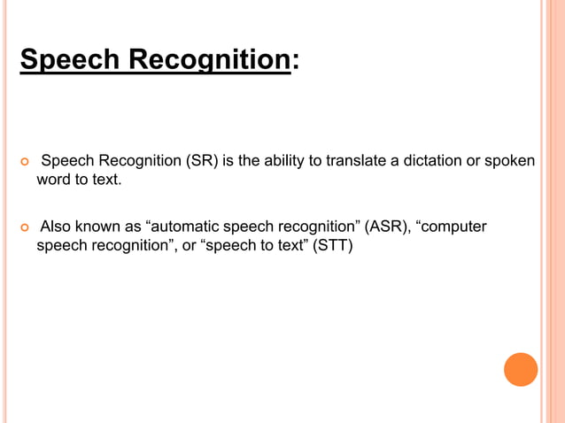 SPEECH RECOGNITION USING NEURAL NETWORK | PPTX | Digital Audio ...