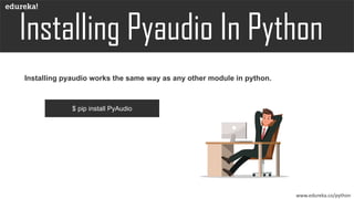 Speech Recognition Using Python | Edureka | PDF