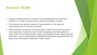 Speech recognition an overview | PPSX