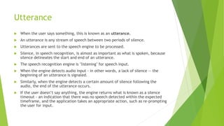 Speech recognition an overview | PPSX