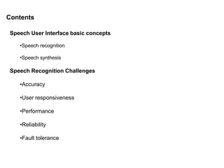 Speech recognition challenges | PPT