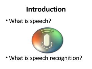 Speech recognition final | PPT