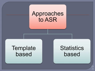 Speech recognition final presentation | PPTX