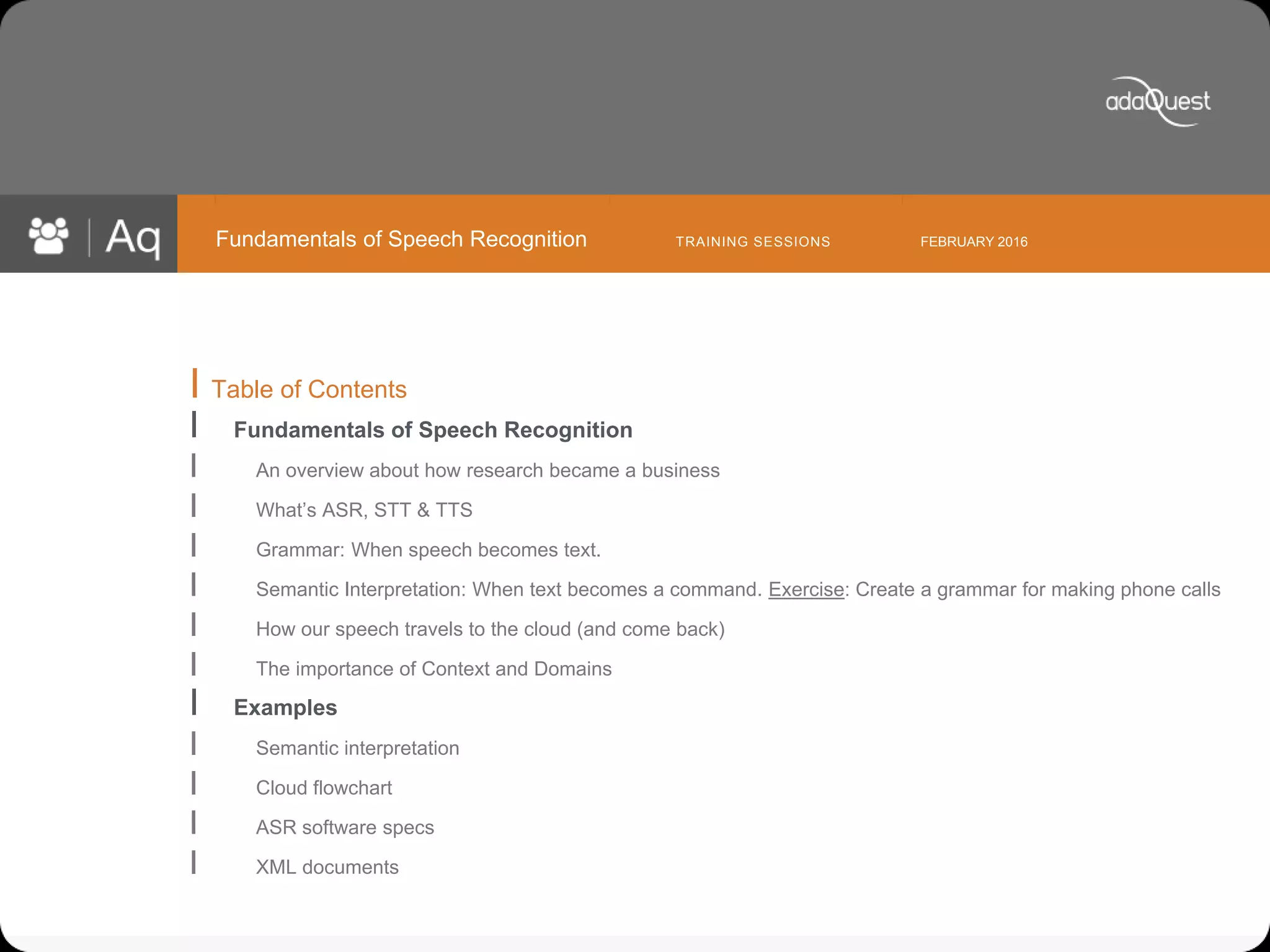 Speech Recognition Fundamentals | PPTX