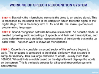 Speech recognition system | PPT