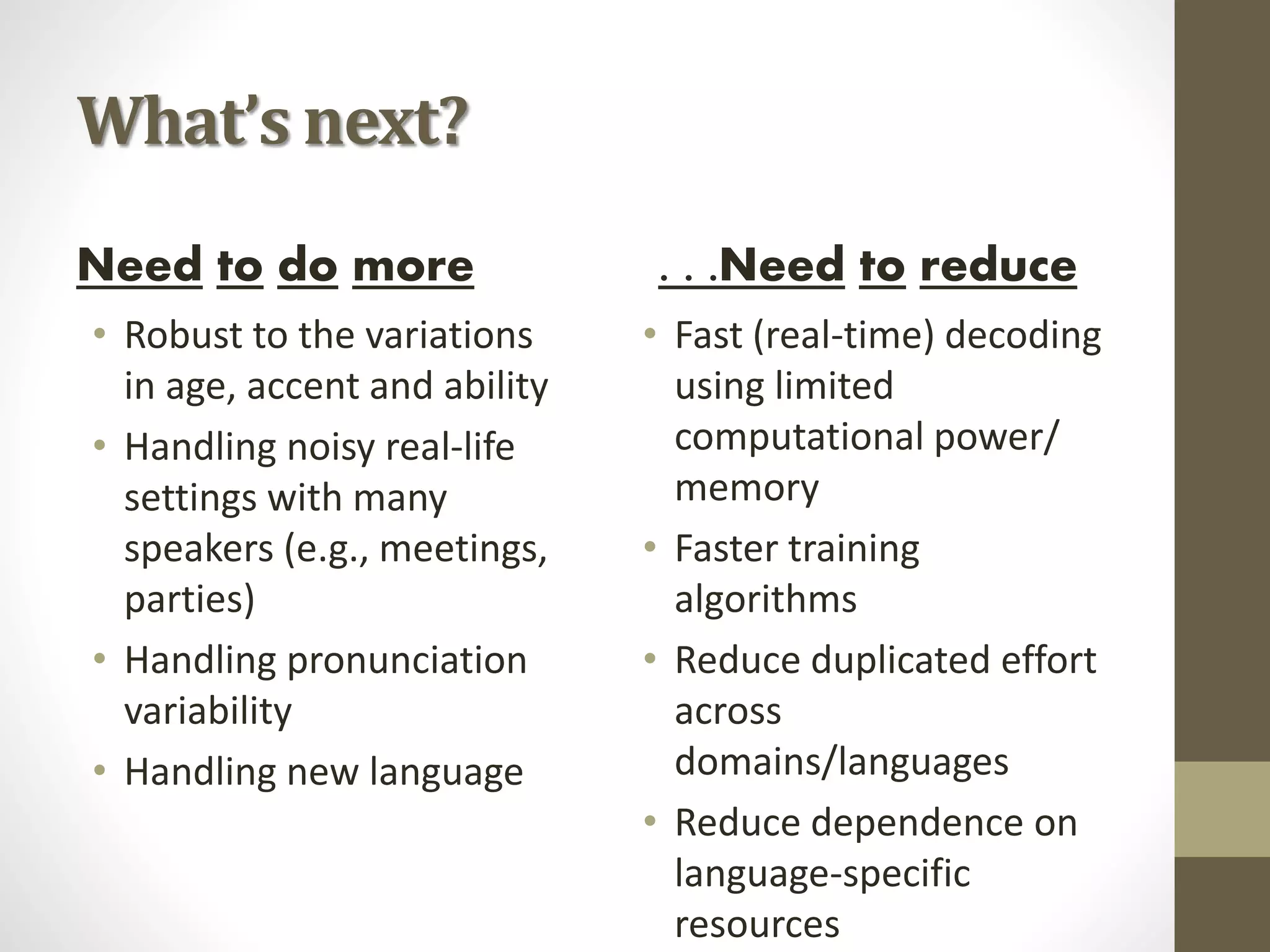 Speech Recognition System Pptx Digital Audio Computer Software And Applications
