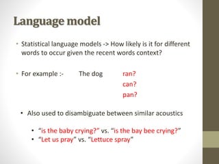 Speech recognition system | PPTX