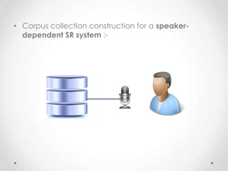 Speech recognition system seminar | PPTX