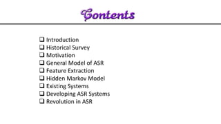 Speech recognition techniques | PPTX