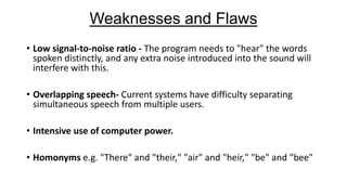 Speech Recognition Technology | PPTX
