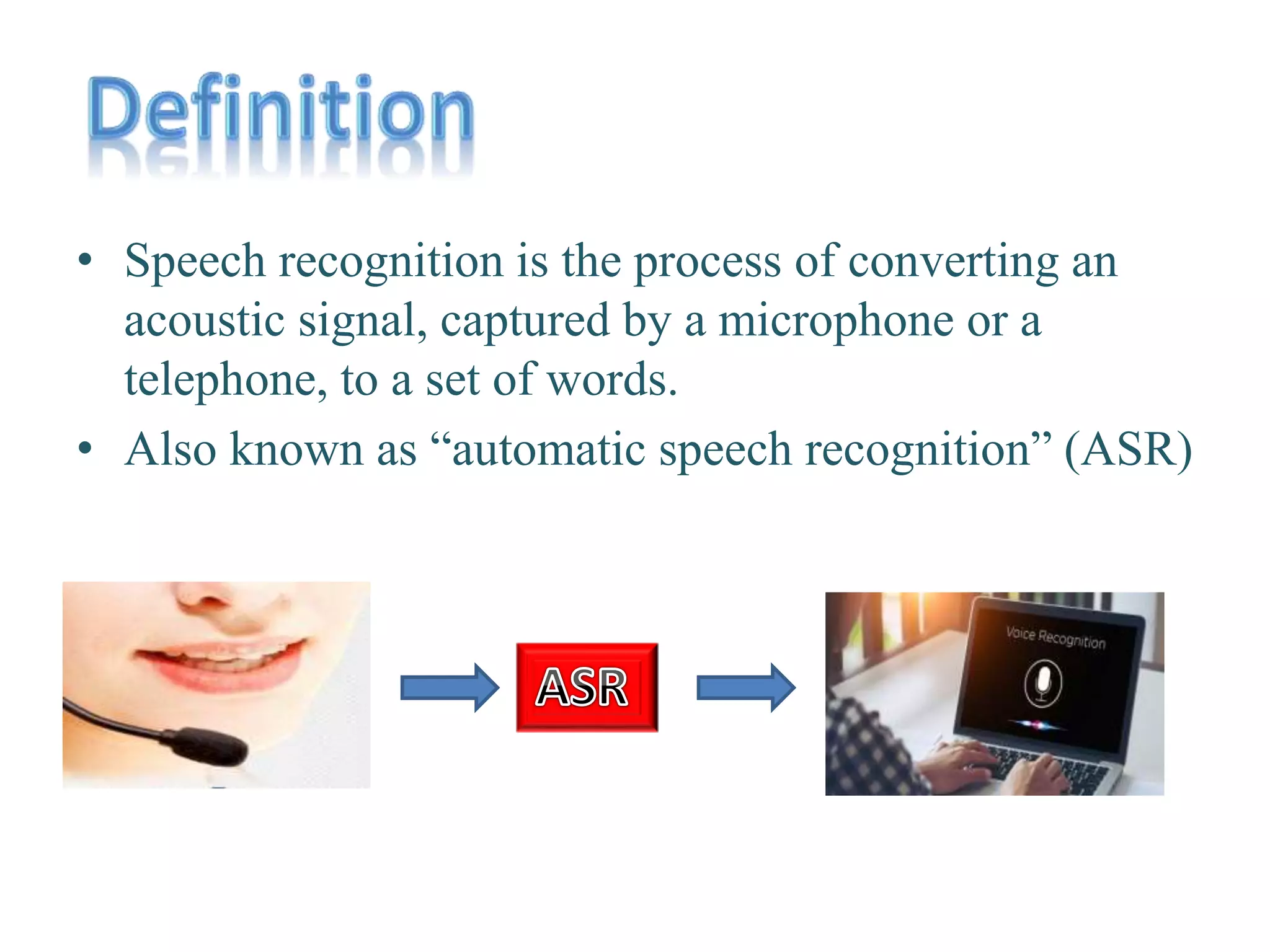 Speech Recognition Technology | PPTX