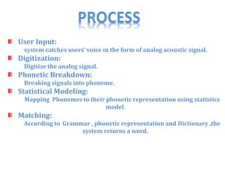Speech Recognition Technology | PPTX