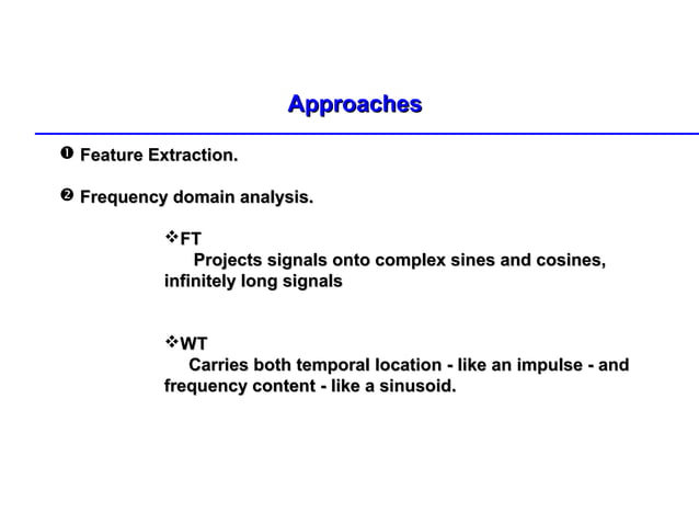 Speech Recognition Using Dwt Ppt