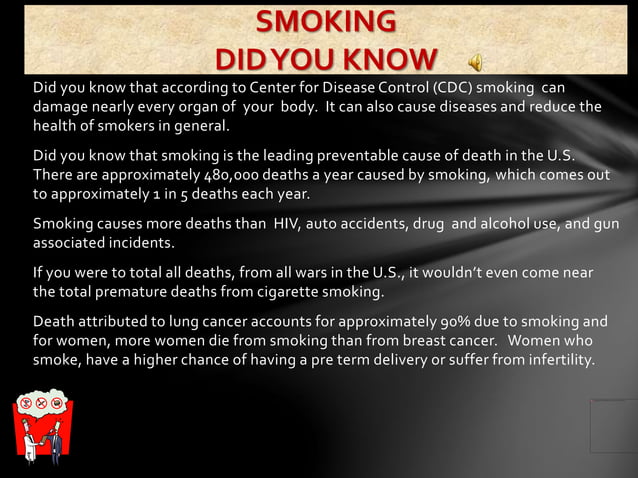 Speech smoking | PPT