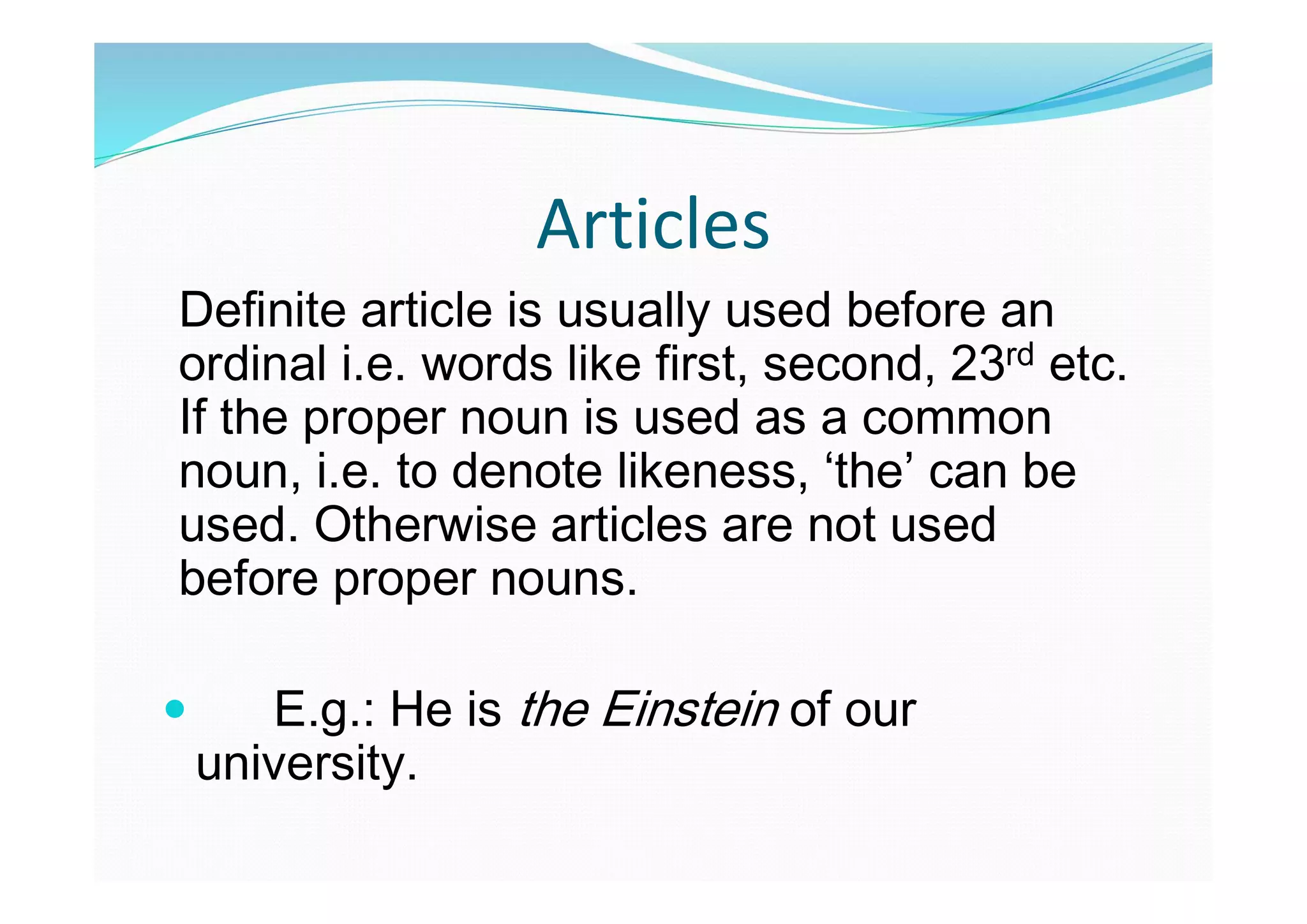 Speech Sounds and Articles | PDF