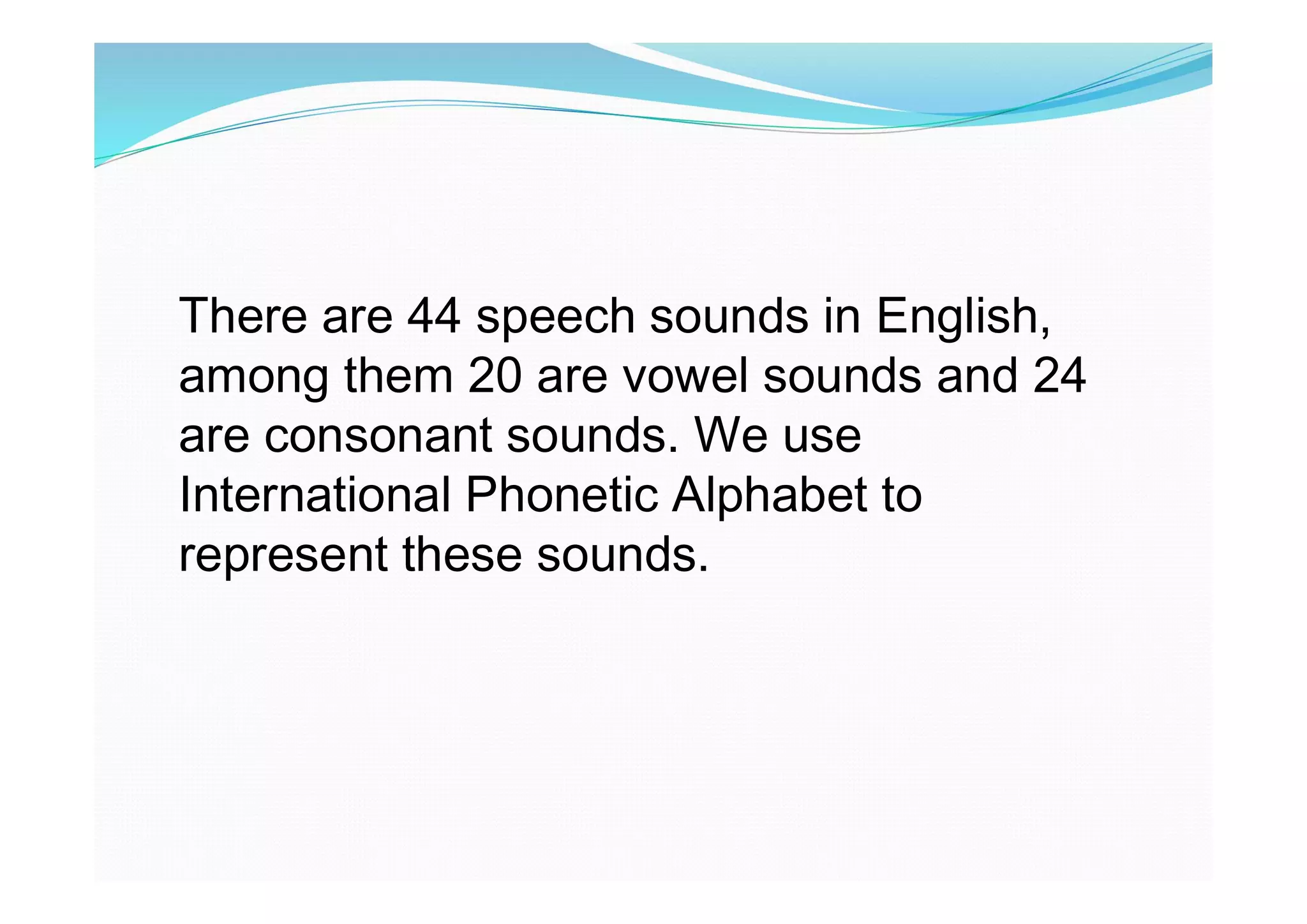 Speech Sounds and Articles | PDF