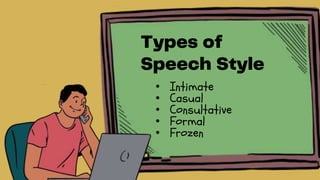 Types of Speech Style English Grade 9 Oral Communication | PPTX