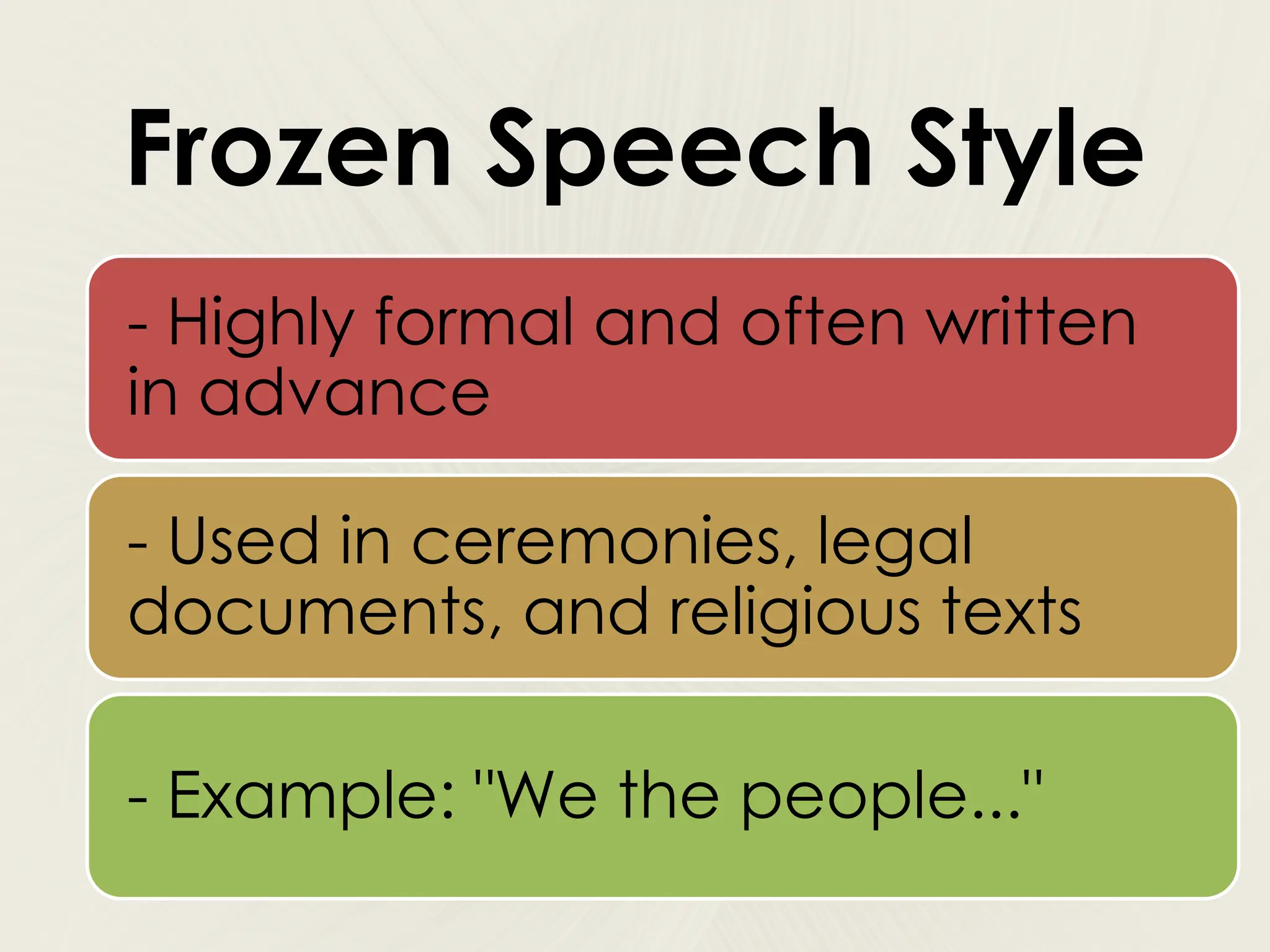 SPEECH STYLE GRADE 11 ORAL COMMUNICATION.pptx