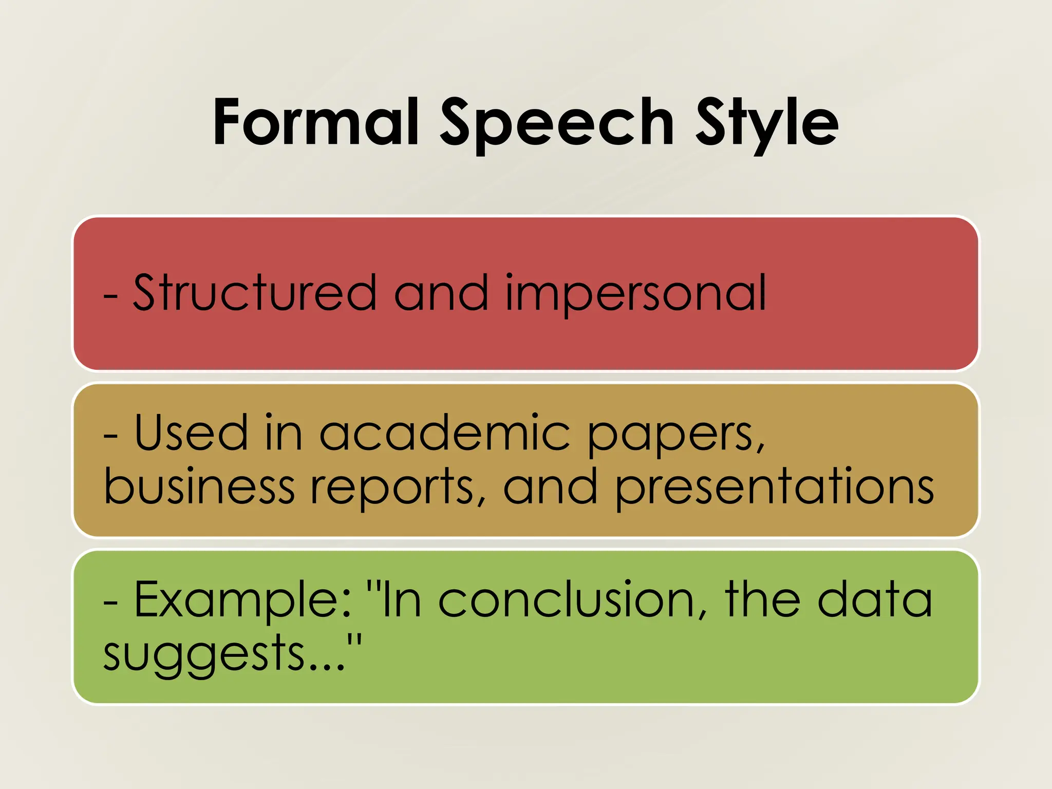 SPEECH STYLE GRADE 11 ORAL COMMUNICATION.pptx