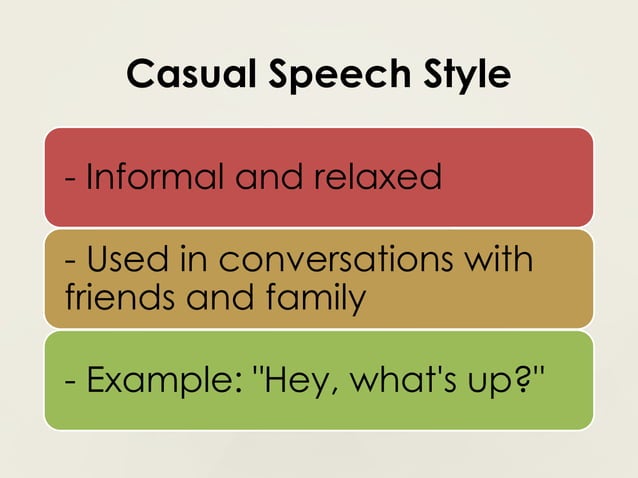 SPEECH STYLE GRADE 11 ORAL COMMUNICATION.pptx | Style & Fashion