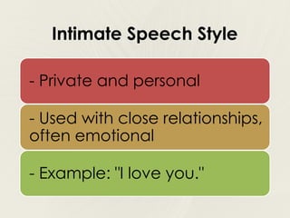 SPEECH STYLE GRADE 11 ORAL COMMUNICATION.pptx