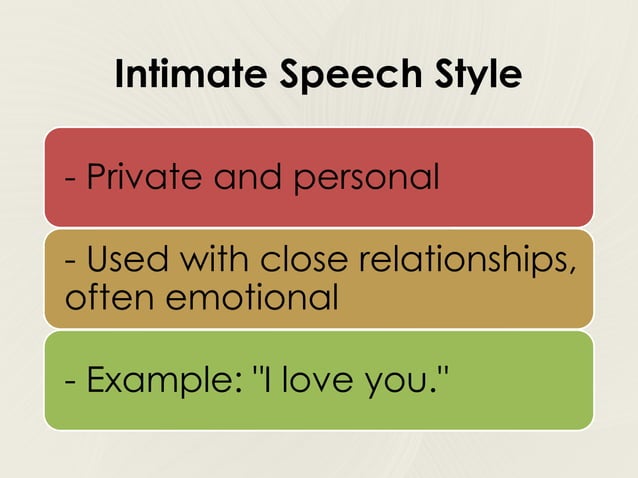 SPEECH STYLE GRADE 11 ORAL COMMUNICATION.pptx | Style & Fashion