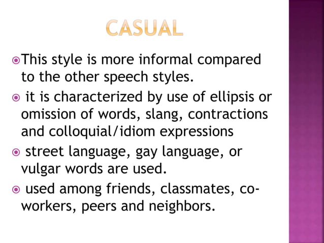 Speech styles ppt. | PPTX
