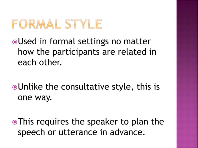 Speech styles ppt. | PPTX