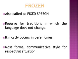 Speech styles ppt. | PPTX
