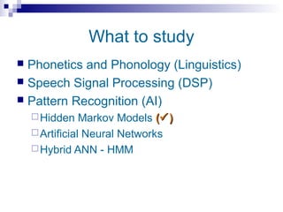 Speech Technology Overview | PPT